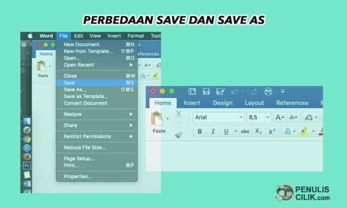 Fungsi Save As: Menyimpan File Dengan Nama Dan Format Baru - PULUNG.NET