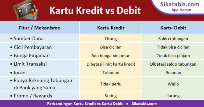 Perbedaan Mekanisme Kartu Kredit Dan Kartu Debit: Memahami Cara Kerjanya - PULUNG.NET