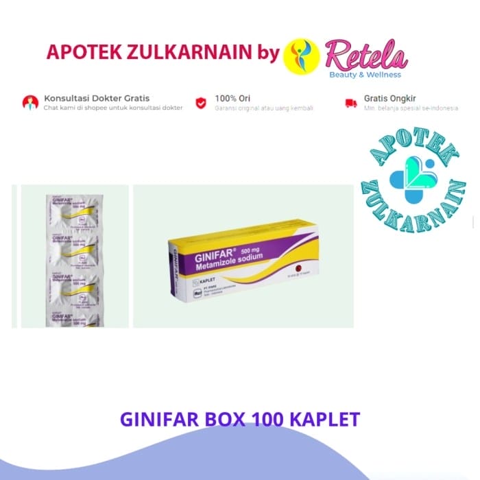 Ginifar Metamizole Sodium: Pereda Nyeri Andal Untuk Berbagai Kondisi ...